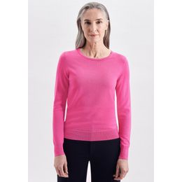 Seidensticker Damen Strickpullover "Schwarze Rose"rosa, pink, Gr. S, unifarben, 100% Wolle, Pullover, Rundhals Uni