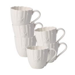 Villeroy & Boch VILLEROY & BOCH Tasse "Tassen Toy's Delight Royal Classic 180 ml 6er Set weiß", 6 tlg., weiß, Trinkgefäße