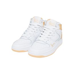 Karl Kani Damen Sneaker "Karl Kani Damen KKFWW000111 KK 89 High", Gr. 36wei&szlig;, apricot, Leder, Schuhe