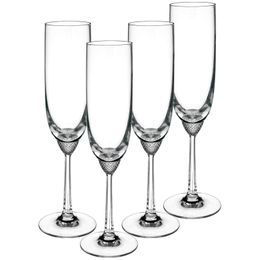 Villeroy & Boch VILLEROY & BOCH Champagnerglas "Champagnergl&auml;ser Octavie 160 ml 4er Set transparent", transparent, Trinkgef&auml;&szlig;e