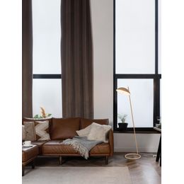 NOVA LUCE Stehlampe "FLUTE", 1, &Oslash; 30cm H: 153cm, 1 Stk., gold, Wohnzimmer, Leuchten