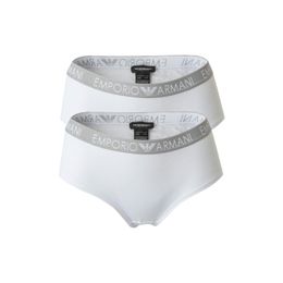 Emporio Armani Damen Panty "Panty 2er Pack", Gr. L, wei&szlig;, Obermaterial: 95% Baumwolle CO. 5% Elasthan EL., Unterhosen
