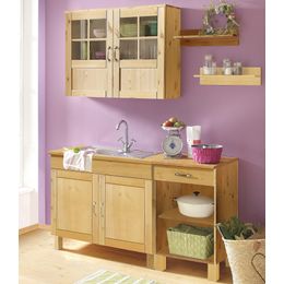 Pantryk&uuml;che Home Affaire, B:150cm T:50cm, beige, Komplettk&uuml;chen-Sets, "Alby", Breite 150 cm, in 2 Tiefen, ohne E-Ger&auml;te