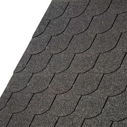 Dachschindeln Karibu, schwarz, Bitumen, Dachpappen