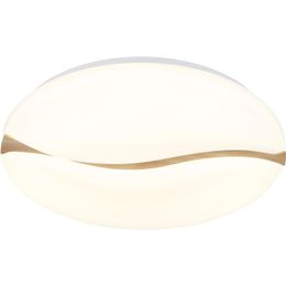 Globo LIGHTING Deckenleuchte "LETICIA", &Oslash; 33cm H: 7cm, 1 Stk.wei&szlig;, Leuchten, Deckenlampe Wohnzimmer-Leuchte Schlafzimmer-Leuchte Flur K&uuml;che