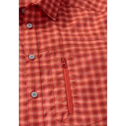 Maier Sports Herren Funktionshemd "Mats L/S", orange, Gr. 50, 97% Polyester, 3% Elasthan, Hemden, langarm Herrenhemd f&uuml;r Wandern, Reise und Freizeit