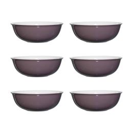 Ritzenhoff & Breker Schale "Bowlschalen Doppio &oslash; 18.0 cm 6er Set", braun, RITZENHOFF & BREKER, Sch&uuml;sseln