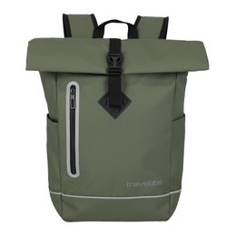 Travelite Damen Freizeitrucksack "BASICS Roll-Up Rucksack Plane", grün, Polyester, unifarben, Rucksäcke, Wanderrucksack Reiserucksack Streetpack