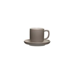 Ritzenhoff & Breker Tasse "Espressotasse mit Untertasse Jasper 100 ml", grau, RITZENHOFF & BREKER, Trinkgefäße