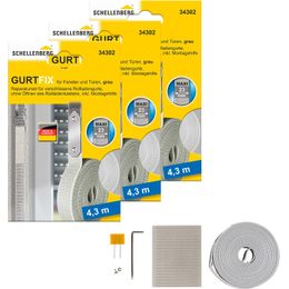 Schellenberg Reparatur-Set "Rollladen Gurtfix f&uuml;r das Rollladensystem Maxi", 3 Stk., grau, Reparatur-Sets, f&uuml;r alte Gurtb&auml;nder in unterschiedlichen