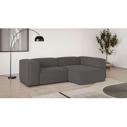 Ecksofa OTTO HOME, B:260cm H:72cm T:160cm, grau, 100% Polyester, Sofas, "HAILY L-Form links/rechts, Modularsofa, Maße B/T/H: 260/160/72 cm", als