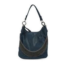 Harpa Damen Schultertasche "Cher"dunkelblau, Lederimitat, unifarben, Taschen