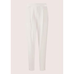 Madeleine Mode MADELEINE Damen Bundfaltenhose "Hose Bundfaltenhose zum Schl&uuml;pfen"wollwei&szlig;, Gr. 19, Obermaterial: 55% Polyamid PA. 36% Viskose Birla Livaeco CV