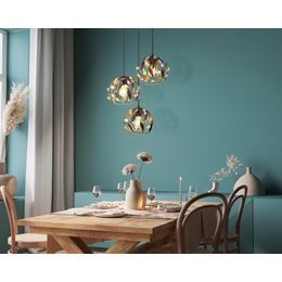 Globo LIGHTING H&auml;ngeleuchte "MIKA", &Oslash; 41cm H: 150cm, 1 Stk., schwarz, Wohnzimmer, Leuchten, H&auml;ngelampe Esszimmer-Leuchte Esstischleuchte Wohnzimmer