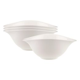 Villeroy & Boch VILLEROY & BOCH Schale "Salatschalen Vapiano 780 ml 4er Set wei&szlig;", wei&szlig;, Sch&uuml;sseln
