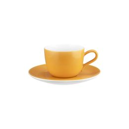 Seltmann Weiden Tasse "Kaffeetasse mit Untertasse Liberty Pure Colors 260 ml", 2 tlg., orange, Trinkgefäße