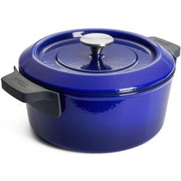 Woll Kochtopf "Iron", 5,2 l + Ø 24cm + Höhe 11cm, blau, Töpfe, Ø 24 cm, Induktion