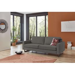 3-Sitzer Home Affaire, B:236cm H:85cm T:97cm, schwarz, 90% Polyester, 10% Nylon, Sofas, "Maxi-Ausf&uuml;hrung Pinto, 236 cm, Cord, Chenille, Lederoptik",