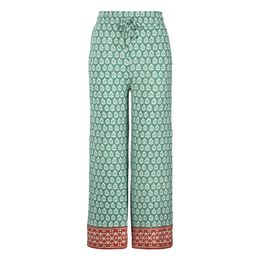 LIEBLINGSSTÜCK LIEBLINGSSTÜCK Damen Culotte, grün, Gr. XL, Web, Obermaterial: 95% Viskose, 5% Elasthan, Hosen, mit Alloverprint