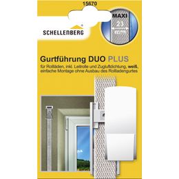 Schellenberg Rollladen-Gurtf&uuml;hrung "Duo Plus f&uuml;r das Rollladensystem Maxi", B: 3,8cm, 1 Stk., wei&szlig;, Seilf&uuml;hrungen, inkl. Blende, Zugluftdichtung und