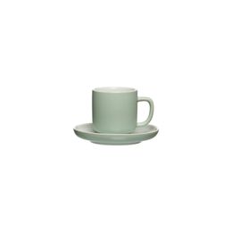 Ritzenhoff & Breker Tasse "Espressotasse mit Untertasse Jasper 100 ml", grün, RITZENHOFF & BREKER, Trinkgefäße