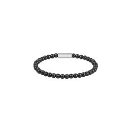 BOSS Damen Armband "SPHERE BEADS", 19cm, Edelstahl, schwarz, Edelstahl, Armb&auml;nder, mit Onyx oder H&auml;matit