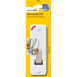 Schellenberg Gurtwickler-Abdeckplatte "Duo Maxi, 16 cm Lochabstand, langlebig aus Kunststoff", 1 Stk., wei&szlig;, Abdeckblenden, Rollladen Abdeckblenden