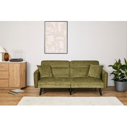 Schlafsofa Jahnke, B:191cm H:83cm T:84cmopalgrün, Sofas, "CHILLAX LINE"