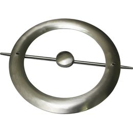 Dekoklammer Gardinia, &Oslash;:18cm, silber, Metall, Gardinenbefestigungen, "Dekoring mit Stab und Magnet", zum Drapieren