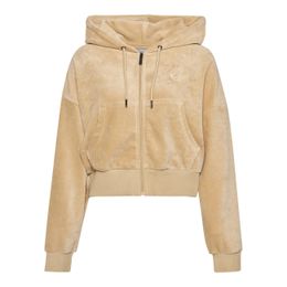 Karl Kani Damen Sweatjacke "Karl Kani Damen"sand, Gr. XXS, unifarben, 67% Baumwolle, 28% Polyester, 5% Lyocell, Sweatjacken