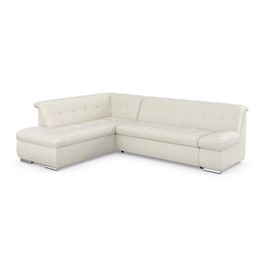 Ecksofa DOMO collection, B:271cm H:80cm T:213cm, beige, Struktur fein 100% Polyester;Chenilleoptik 100% Polyester, Wohnzimmer, Sofas, "Mona L-Form