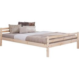 Jugendbett Ticaa, B:146cm L:209cm, beige, Betten, Futonbett in diversen Breiten, Kiefer, mit Rollrost
