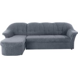 Ecksofa DOMO collection, B:238cm H:82cm T:141cm, grau, 95% Polyester, 5% Nylon, Wohnzimmer, Sofas, "Pegnitz, elegante R&uuml;ckensteppung, komfortabel,