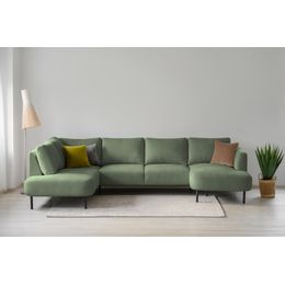 Wohnlandschaft OTTO HOME, B:327cm H:84cm T:206cm, gr&uuml;n, 90% Polyester, 10% Nylon, Sofas, "Cesola", in weichem Chenille-Stoff, Breite 327 cm, mit