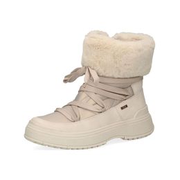 Caprice Damen Schn&uuml;rstiefelette "Caprice Stiefelette Textil", Gr. 40, beige, Textil, Schuhe