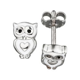 Jobo Jungen Paar Ohrstecker "Ohrringe Kinderohrringe Eule 7 mm", Silber 925 (Sterlingsilber)silber 925, Silber 925 (Sterlingsilber), Ohrringe