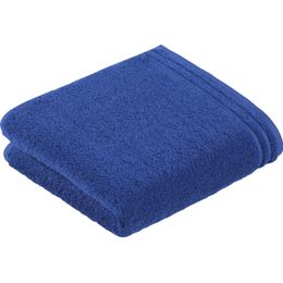 Badetuch Vossen, B:50cm L:100cm, blau, Walkfrottee, Obermaterial: 100% Baumwolle, Handt&uuml;cher, "Calypso Feeling", mit schmaler Bord&uuml;re, aus 100%