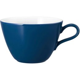 Seltmann Weiden Tasse "Life Fashion", Ø 10,9cm x 7,1cm, 370ml, 1 Stk.classic blau, weiß, Trinkgefäße, Milchkaffeeobertasse 0,37 l