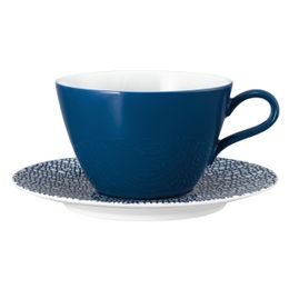 Seltmann Weiden Tasse "Life Fashion", &Oslash; 10,9cm x 7,1cm, 370ml, 1 Stk., blau, Trinkgef&auml;&szlig;e, Milchkaffeeobertasse 0,37 l