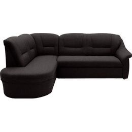 Ecksofa DOMO collection, B:232cm H:88cm T:176cm, braun, 92% Polyester, 8% Nylon, Wohnzimmer, Sofas, "Faenza f&uuml;r kleine R&auml;ume, Stellma&szlig;e 232x176cm,