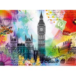 Ravensburger Kinder Puzzle "Gr&uuml;&szlig;e aus London", bunt, Pappe, B:49cm H:36cm, Puzzles, Made in Germany