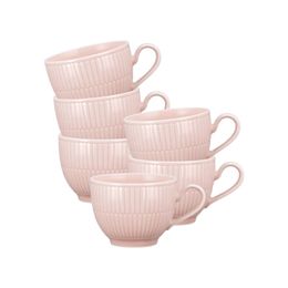 Seltmann Weiden Tasse "Kaffeetassen Amina 0,25 l 6er Set", 6 tlg., rosa, Trinkgef&auml;&szlig;e