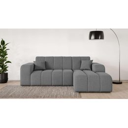 Ecksofa OTTO HOME, B:248cm H:83,5cm T:165,5cm, grau, 94% Polyester, 6% Nylon, Wohnzimmer, Sofas, "CASSY L-Form, Schlafsofa mit Bettkasten, Maße