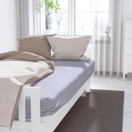Bettlaken SETEX, B:140cm L:200cm, grau, Frottee, Obermaterial: 80% Baumwolle, 20% Polyester, Bettlaken, "Frottee", kuschelig weiches
