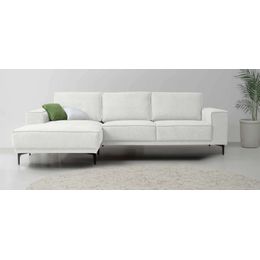 Ecksofa OTTO HOME, B:280cm H:85cm T:152cm, beige, 100% Polyester, Wohnzimmer, Sofas, "Polsterecke Oland, Struktur, Flachgewebe, Luxus-Microfaser,