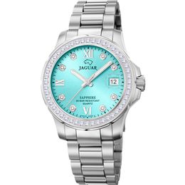 Jaguar Damen Quarzuhr "Executive"silberfarben, t&uuml;rkis, Armbanduhren