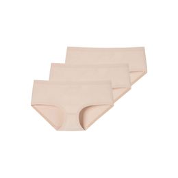 Schiesser Damen Panty "Panty 3er Pack", Gr. XXL, beige, Obermaterial: 50% Baumwolle CO. 40% Polyamid PA. 10% Elasthan EL., Unterhosen