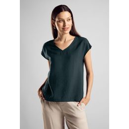 Street One Damen Shirtbluse, gr&uuml;n, Gr. 36, unifarben, Web, Obermaterial: 88% Viskose, 12% Polyamid, Blusen