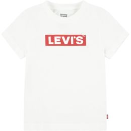 LEVI'S KIDS Jungen T-Shirt "LVN BOXTAB TEE", weiß, Gr. 10, Single Jersey, Obermaterial: 60% Baumwolle, 40% Polyester, Shirts, for BOYS