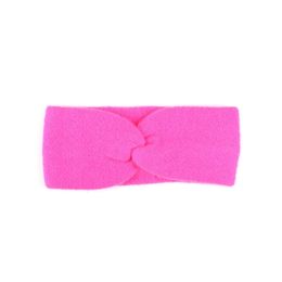 Zwillingsherz Damen Stirnband ""Classic""pink, Strick, Kaschmir, Mützen, Knoten vorn, Cashmere, Feinstrick